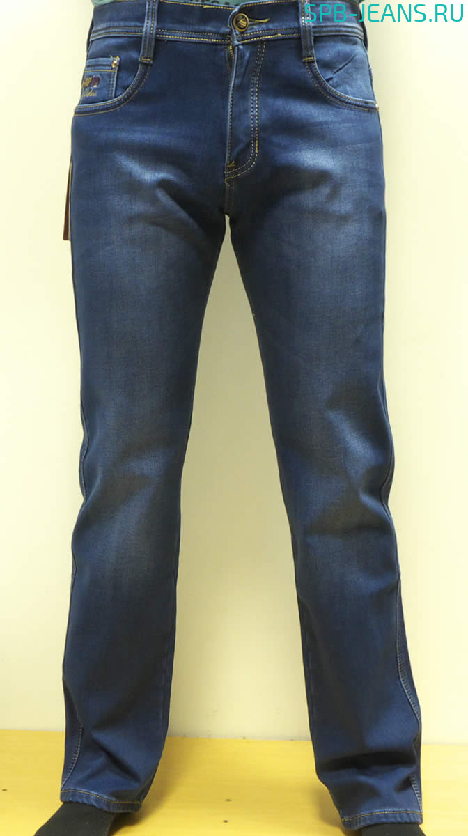 Утепленные джинсы Mock Up 9026-239. Цена 2 196 ₽ - Джинсы мужские тёплые