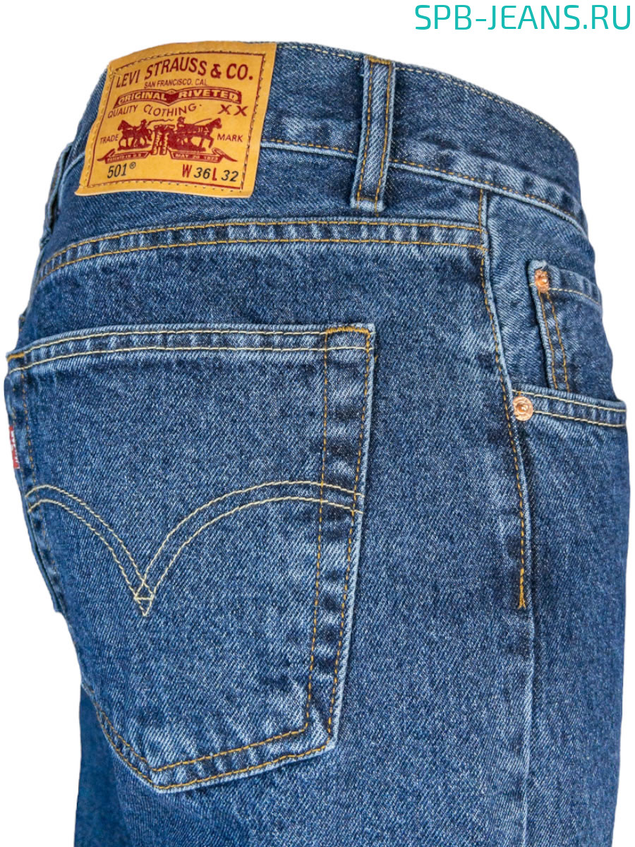 Джинсы Levi's 501B-068 cotton, zipper. Цена 3 900 ₽ - Джинсы мужские